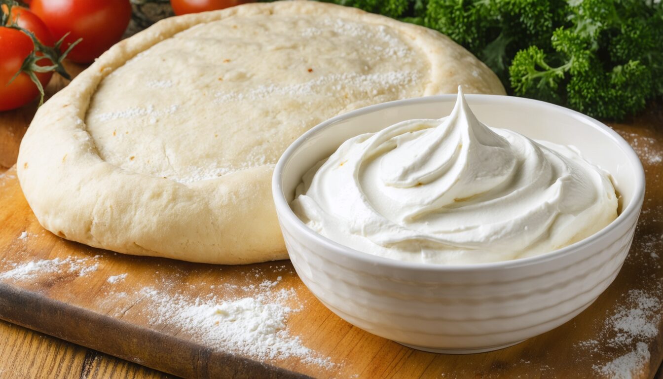 Pizza à base de crème fraîche : recette savoureuse et rapide