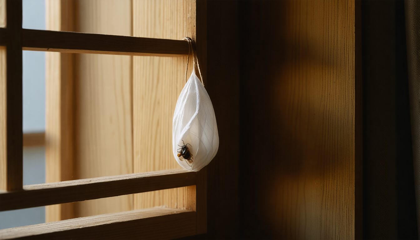 Mystère du cocon de mouche : origine révélée chez vous